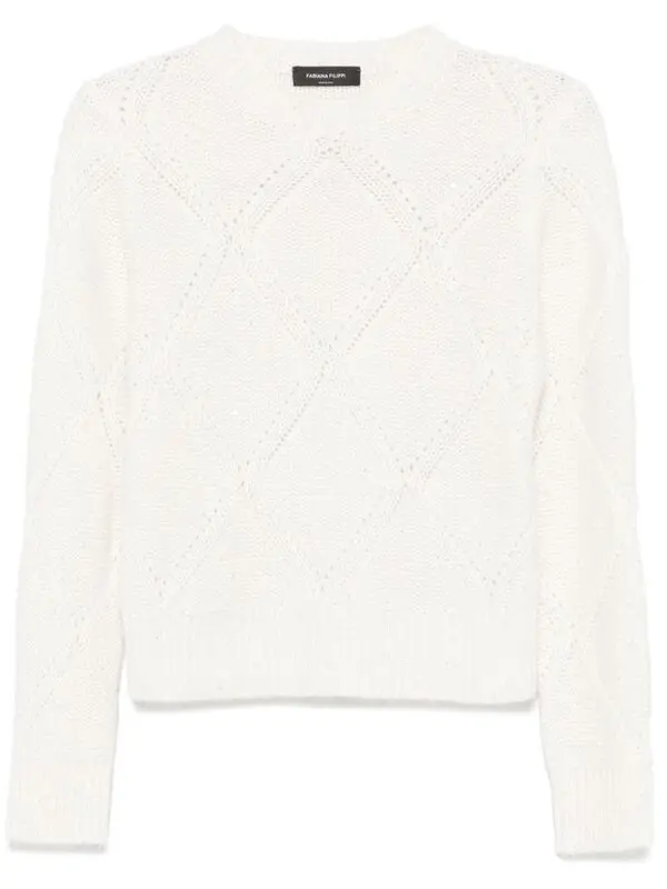 Fabiana Filippi Sequin-embellished Sweater - White