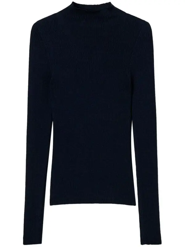 TWINSET High-neck Seamless Sweater - Blue
