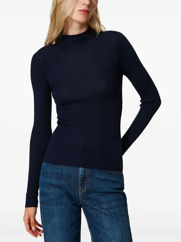 TWINSET High-neck Seamless Sweater - Blue