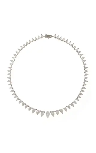 VRAI 14k Gold Diamond Tennis Necklace