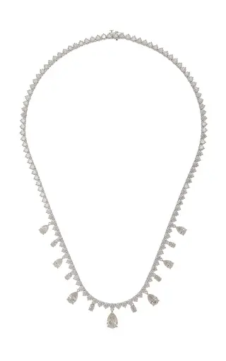 VRAI 14k Gold Diamond Tennis Necklace