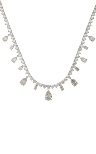 VRAI 14k Gold Diamond Tennis Necklace