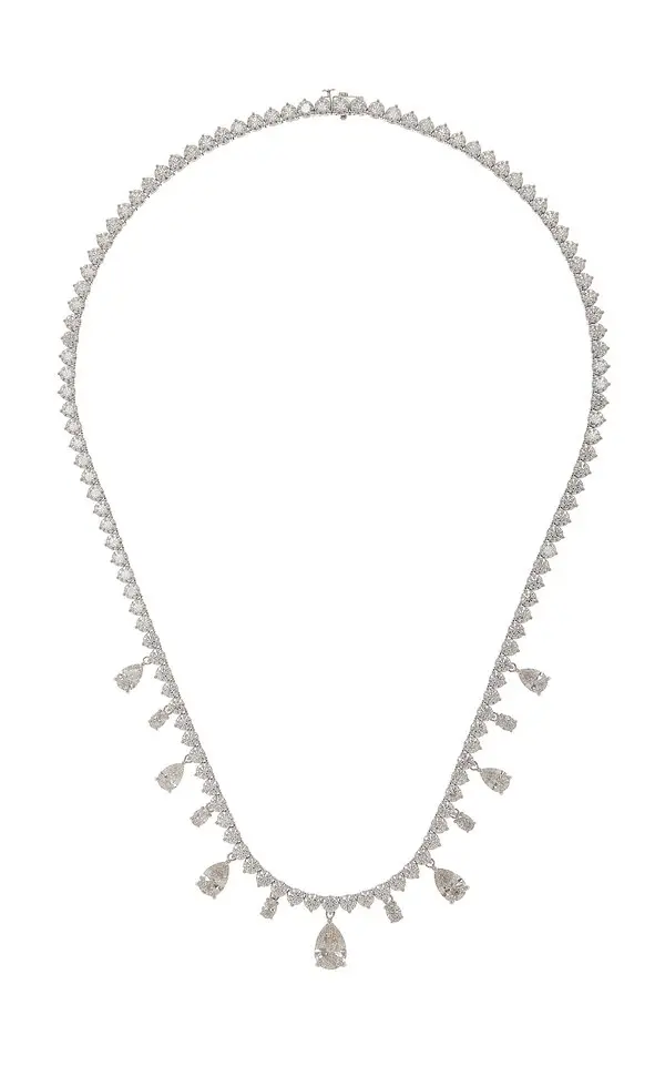 VRAI 14k Gold Diamond Tennis Necklace