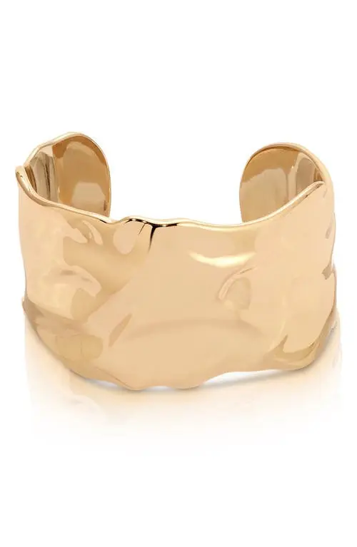 Ettika Thick Sculpted Cuff Bracelet - Gold