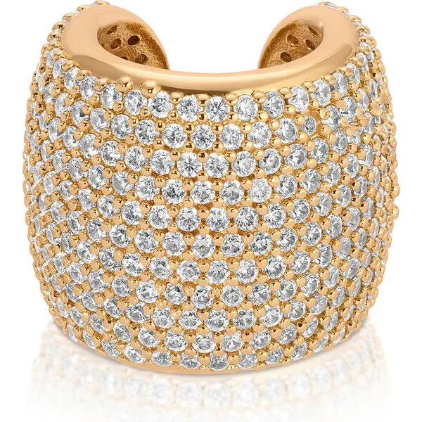 Ettika Pavé Cubic Zirconia Ear Cuff - Gold