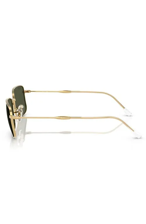 Ray-ban 59mm Rectangle Sunglasses - Gold Flash