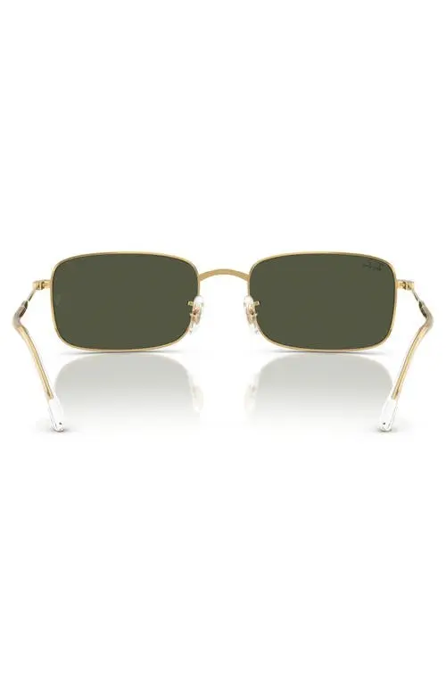 Ray-ban 59mm Rectangle Sunglasses - Gold Flash