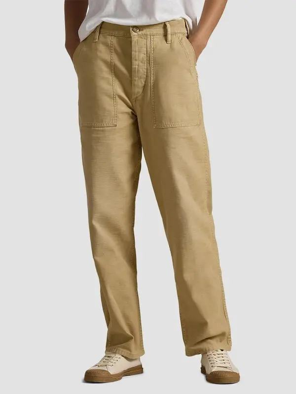 Polo Ralph Lauren Rickey Cotton Sateen Pants - Khaki