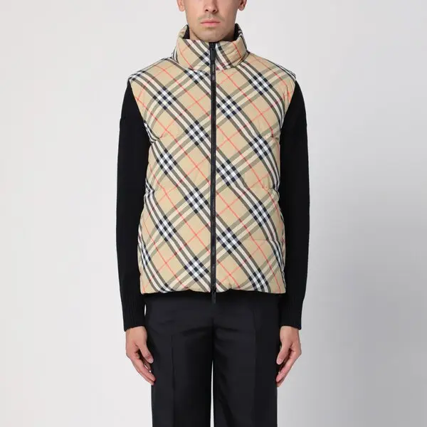 Burberry Reversible Check Pattern Waistcoat