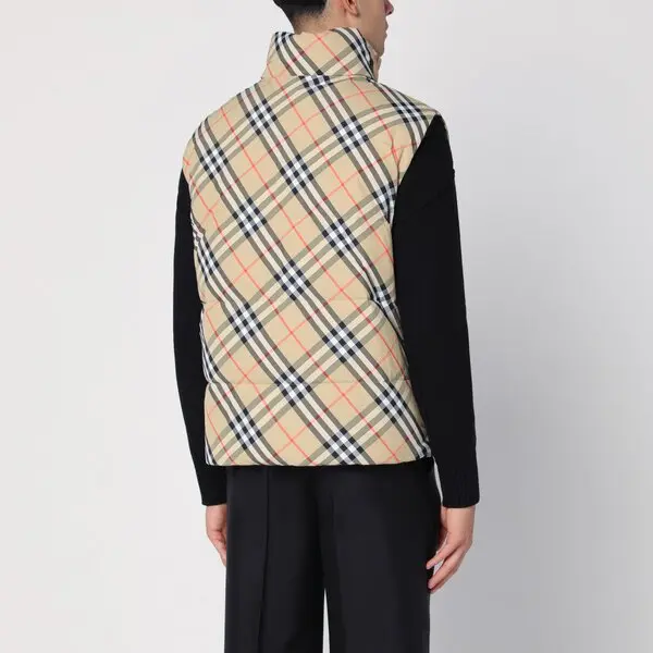 Burberry Reversible Check Pattern Waistcoat