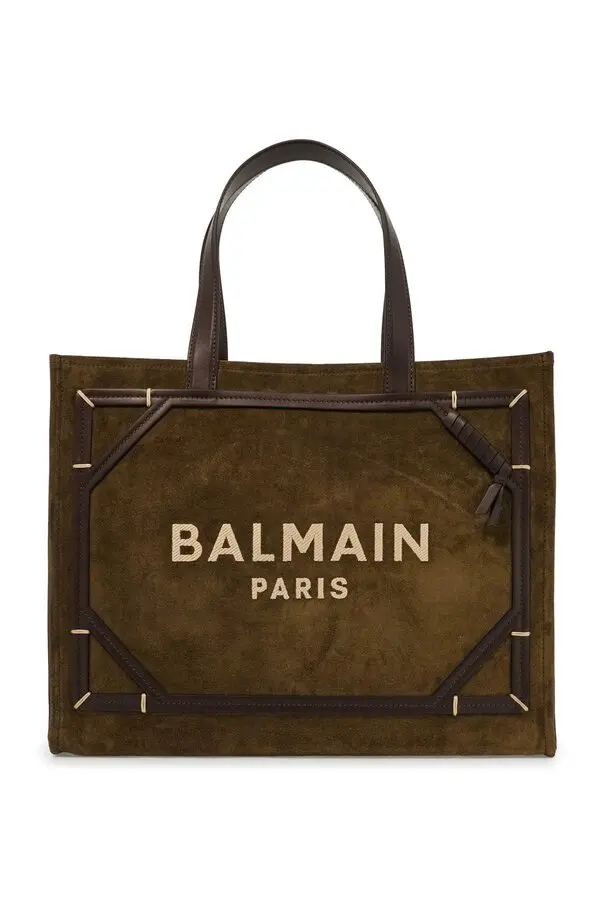 Balmain Suede Tote Bag