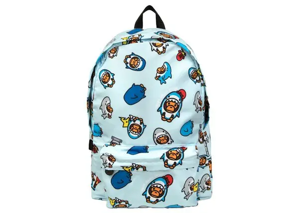 A BATHING APE Baby Milo Soft Backpack - Light Blue