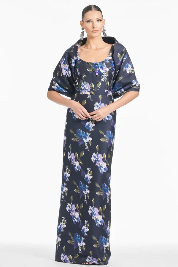 Sachin & Babi The Hug Shawl - Midnight Corsage