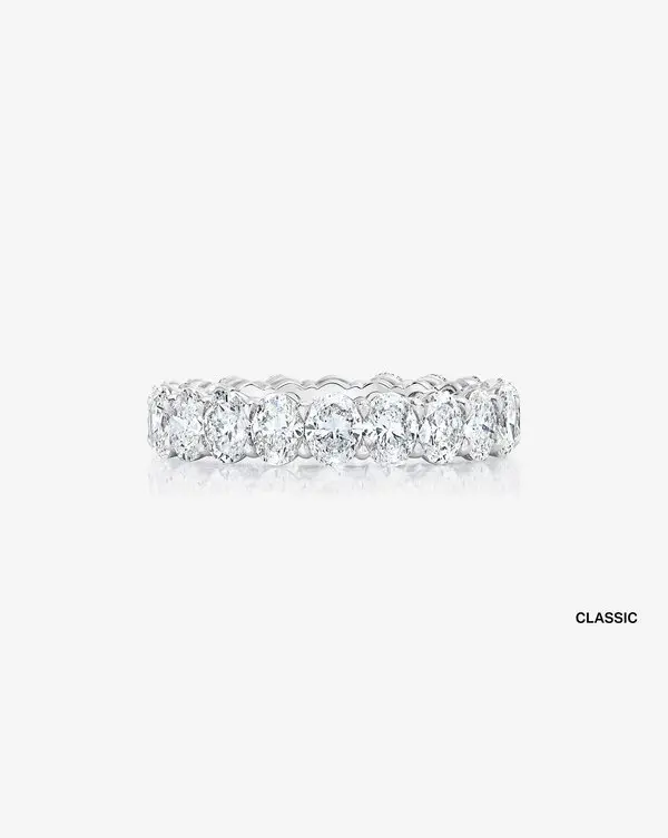 Ring Concierge Oval Lab Diamond Eternity Band - Platinum