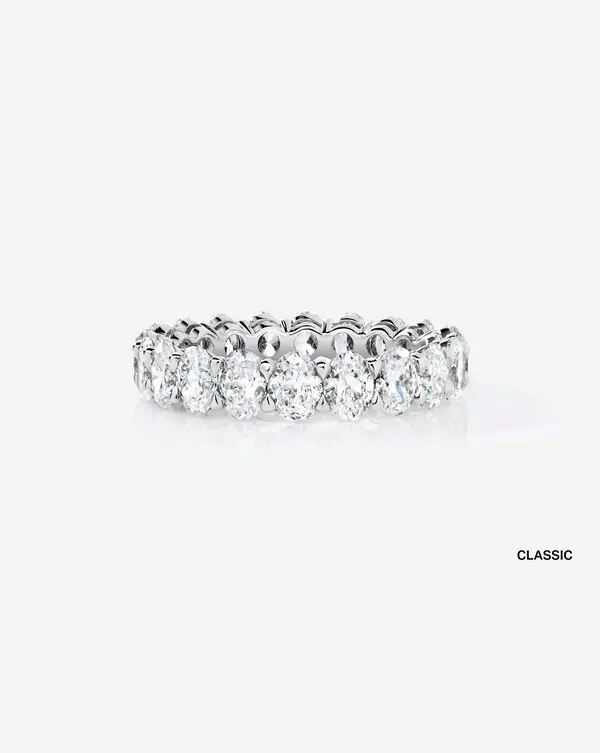 Ring Concierge Oval Diamond Eternity Band - Platinum
