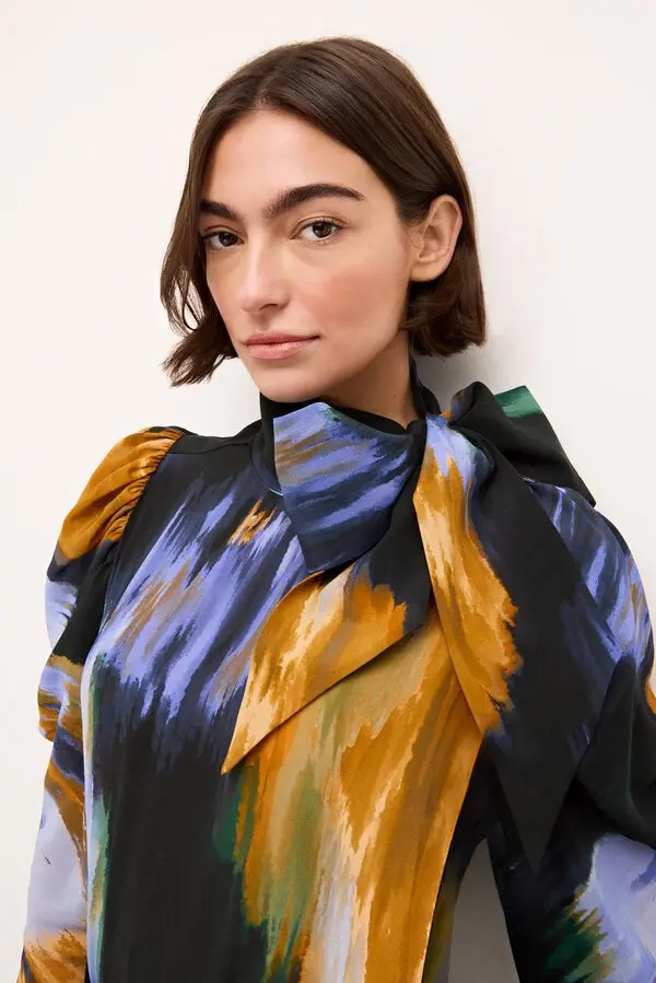 MARIE OLIVER Gabriella Silk Blouse - Perigold