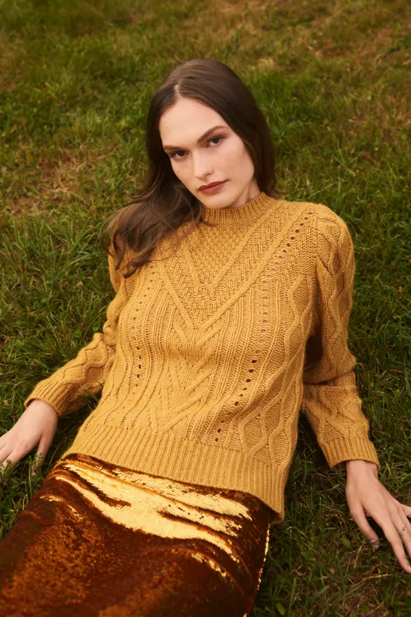 MARIE OLIVER Felicia Sweater - Golden