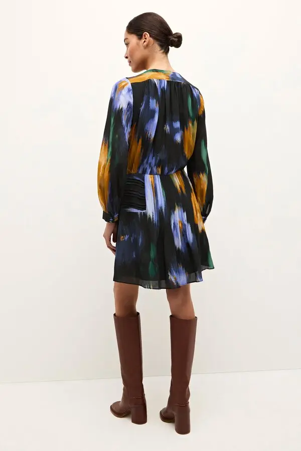 MARIE OLIVER Vera Printed Silk Dress