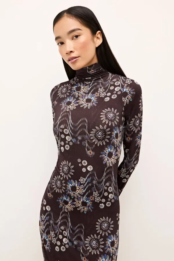 Marie Oliver Paxton Printed Midi Dress - Constellation | Editorialist