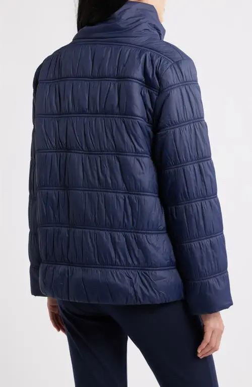 Eileen Fisher High Collar Puffer Coat