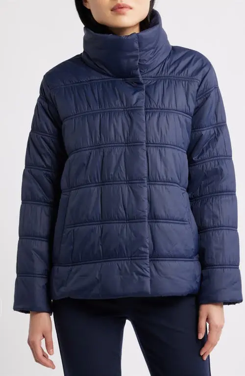 Eileen Fisher High Collar Puffer Coat