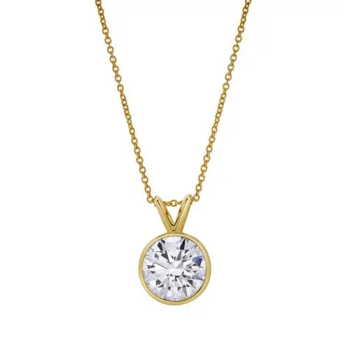 LUVMYJEWELRY 14k Gold 2.5 Ctw Lab Grown Diamond Pendant Necklace - 14k Yellow Gold