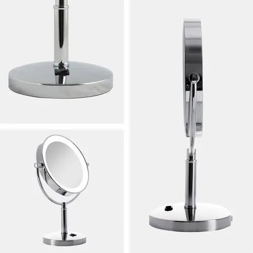 ZADRO Laguna Lighted Makeup Mirror With 10x/1x Magnifications - Chrome