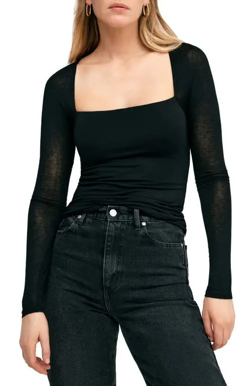 MARCELLA Lonnie Long-sleeve Top - Black