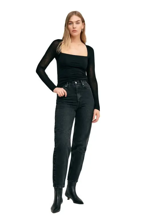 MARCELLA Lonnie Long-sleeve Top - Black