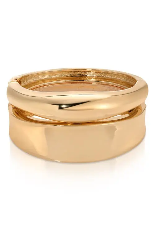 Ettika Set Of Bangle Bracelets - Gold
