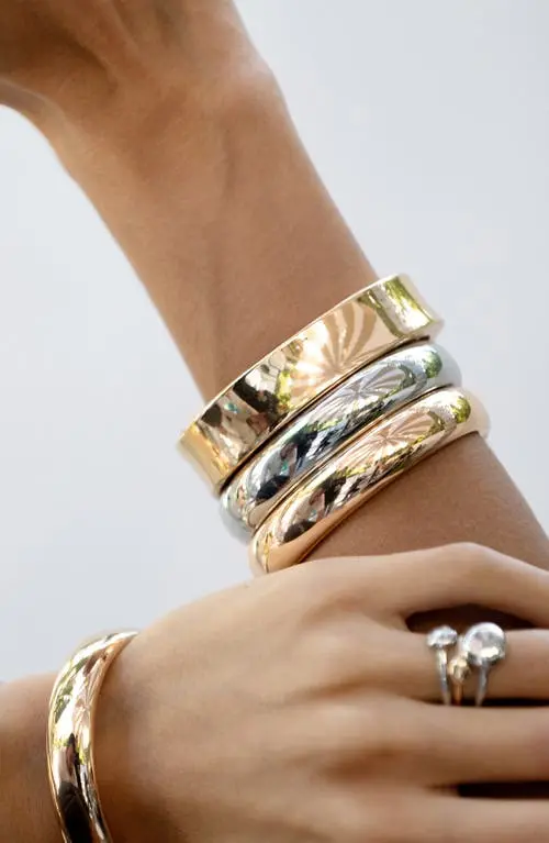 Ettika Set Of Bangle Bracelets - Gold