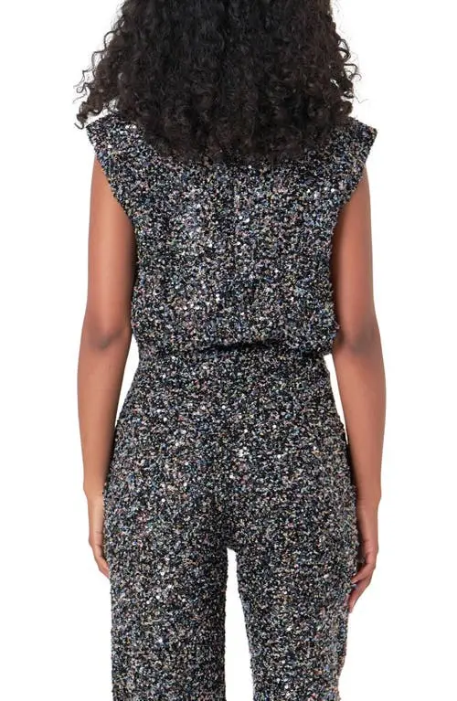 Endless Rose Cap Sleeve Bouclé Tweed Top