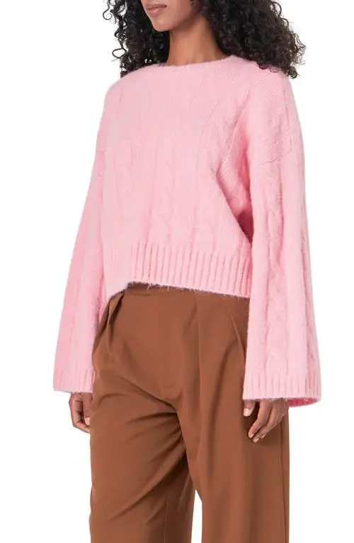 Endless Rose Cable Stitch Sweater