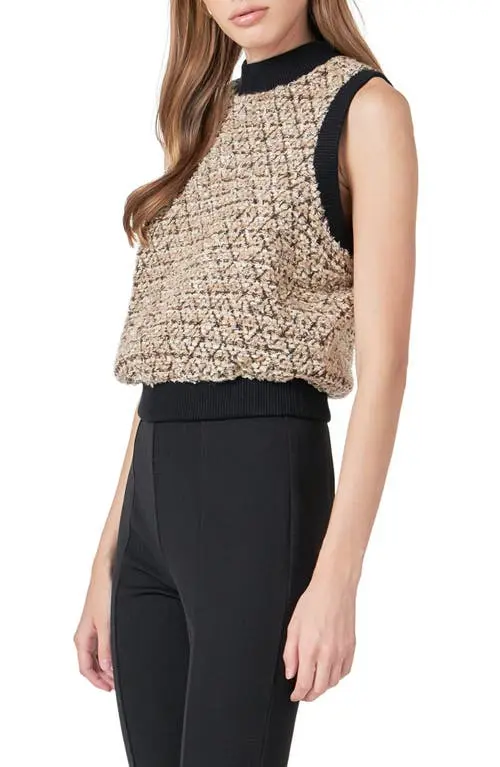 Endless Rose Sequined Tweed Vest