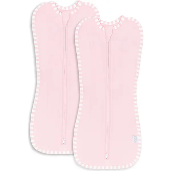 COMFY CUBS Easy Zipper Swaddle Blankets - Pink