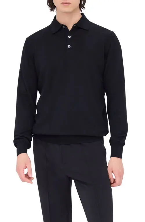 Bugatchi Merino Wool Polo Sweater