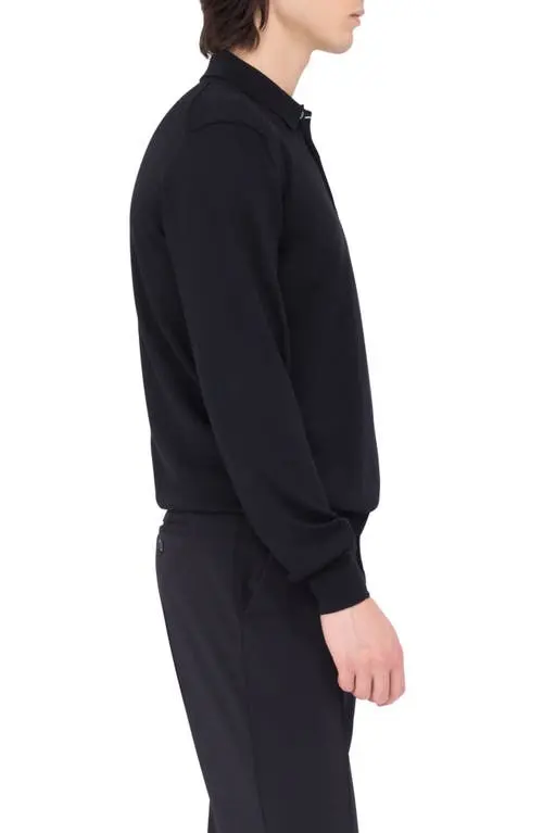 Bugatchi Merino Wool Polo Sweater