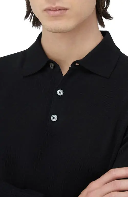 Bugatchi Merino Wool Polo Sweater