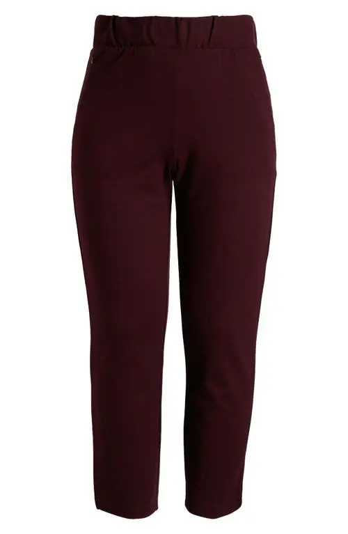 Universal Standard Smart Ponte Pants - Black Cherry