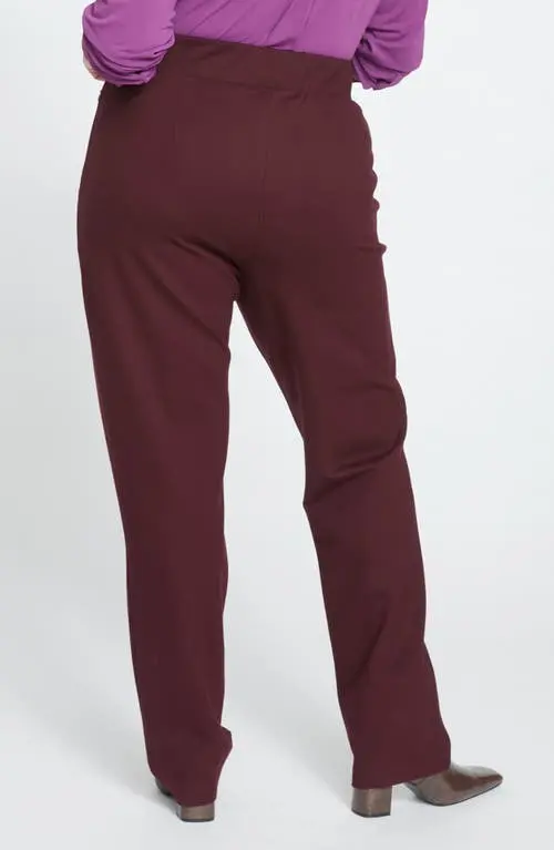 Universal Standard Smart Ponte Pants - Black Cherry