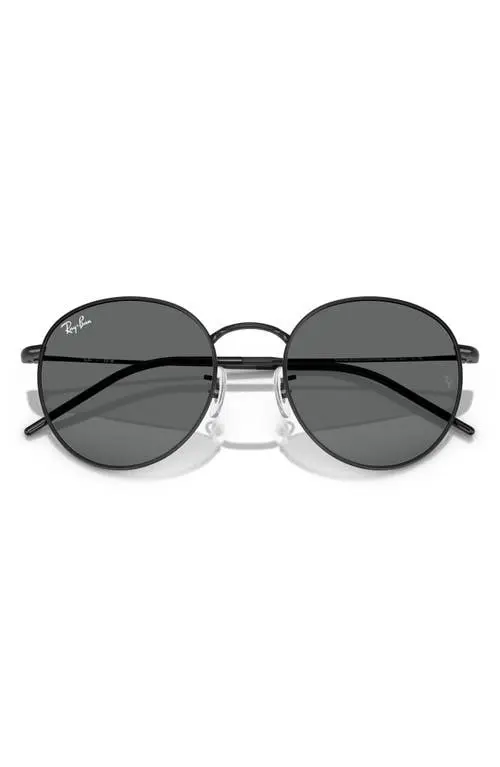 Ray-ban Reverse Phantos 55mm Round Sunglasses - Black