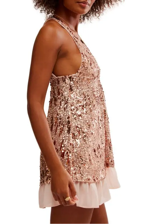free people rose gold dress Acler main image 1