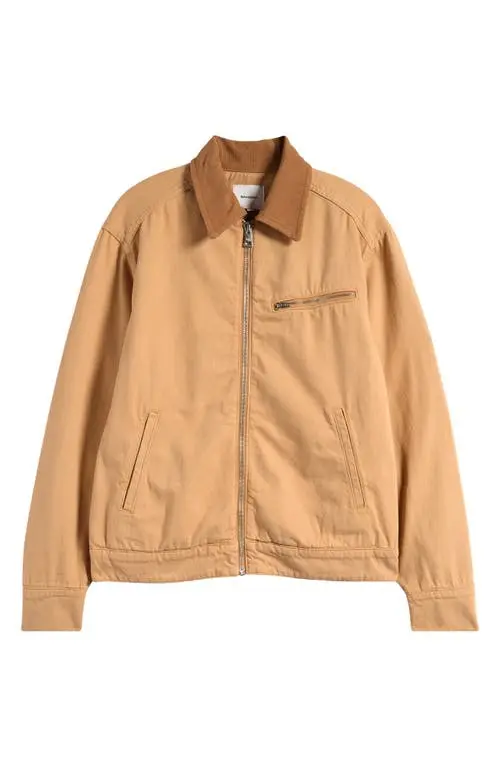 REFORMATION Harrison Corduroy-collar Denim Jacket - Alder