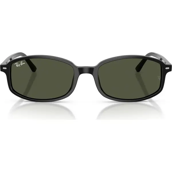 Ray-ban 56mm Square Frame Sunglasses - Black/green