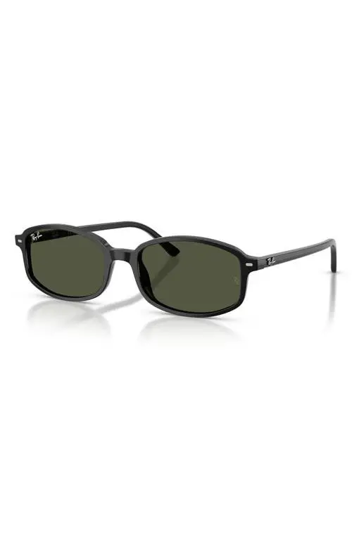 Ray-ban 56mm Square Frame Sunglasses - Black/green