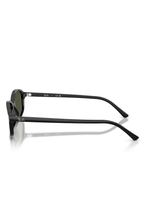 Ray-ban 56mm Square Frame Sunglasses - Black/green