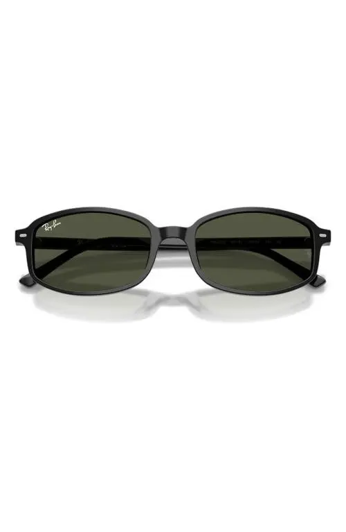 Ray-ban 56mm Square Frame Sunglasses - Black/green