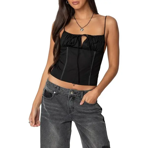 EDIKTED Trinitie Crop Corset Top