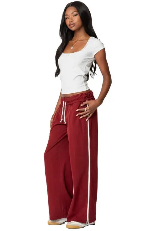 EDIKTED Priscilla Lace Trim T-shirt - White
