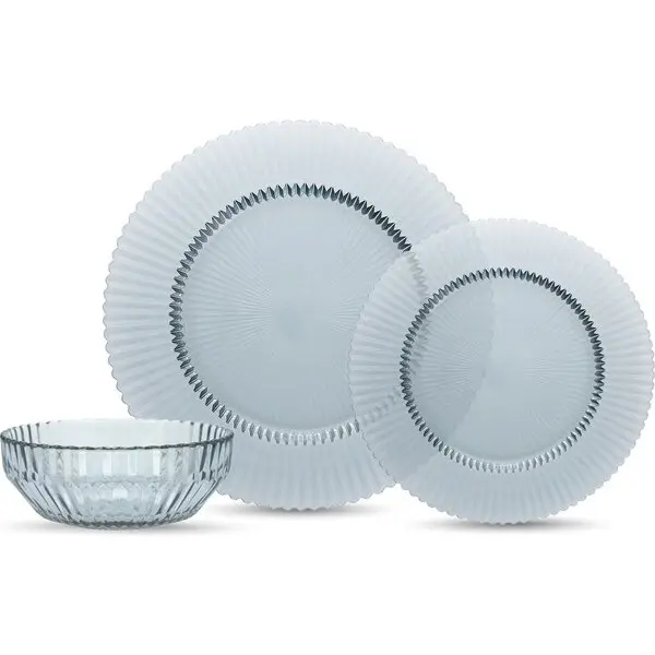FORTESSA Archie 12-piece Glass Dinnerware Set - Dusk